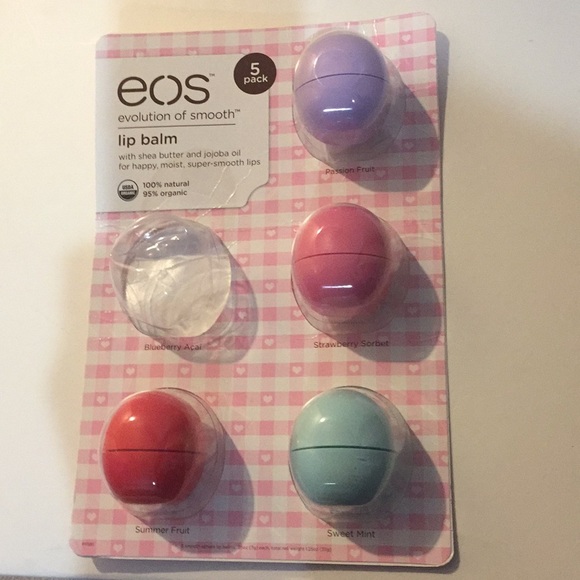 eos | Makeup | Set Of 4 Eos Lip Balm | Poshmark